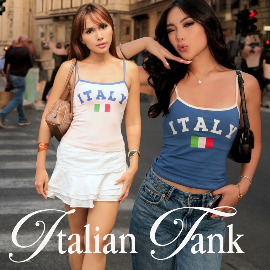 Shewearssugar - Italian Tank | Tank Top Wanita | Atasan Wanita | Coque ...